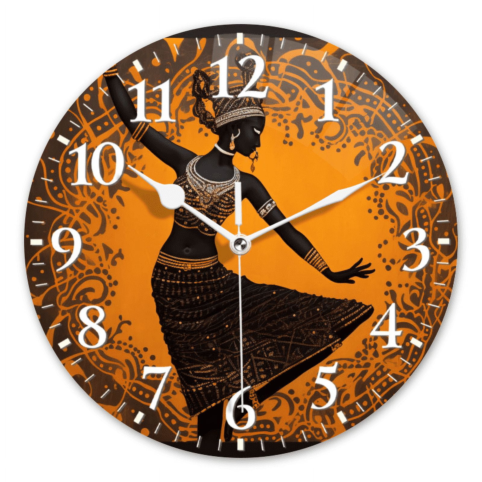 Analog Wall Clock Silent Non-Ticking Clocks Battery Operated Decor ...