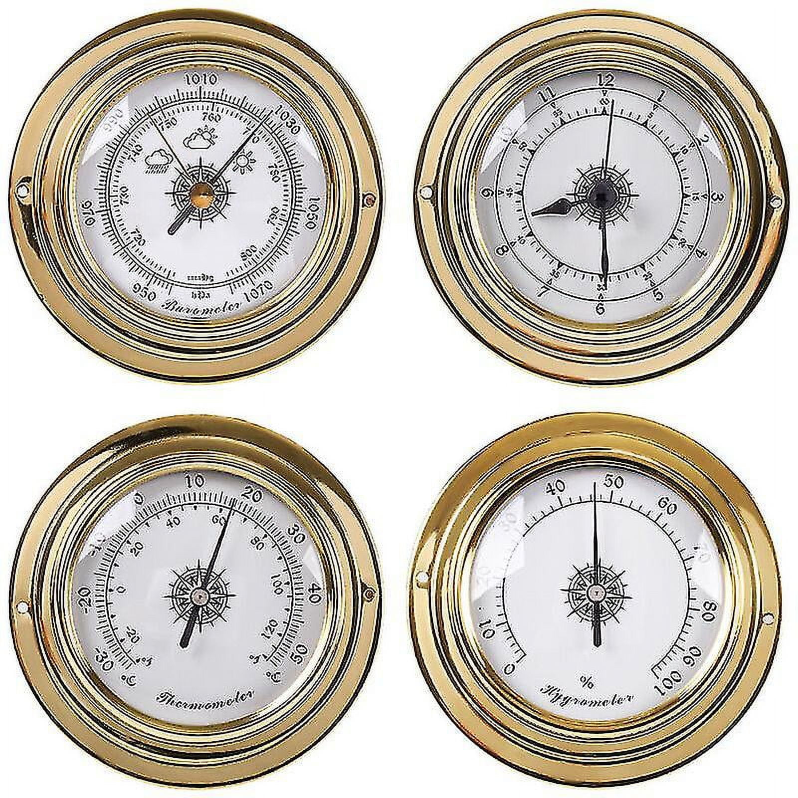 Analog Weather Station - Barometer, Thermometer, Hygrometer 4pcs Hy ...
