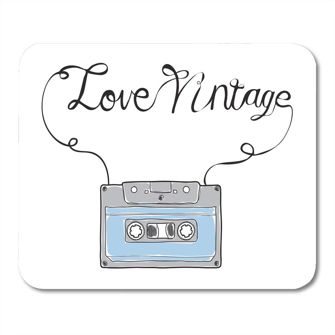 Analogue Black 1980S Compact Cassette Musicassette Love Vintage Tape ...
