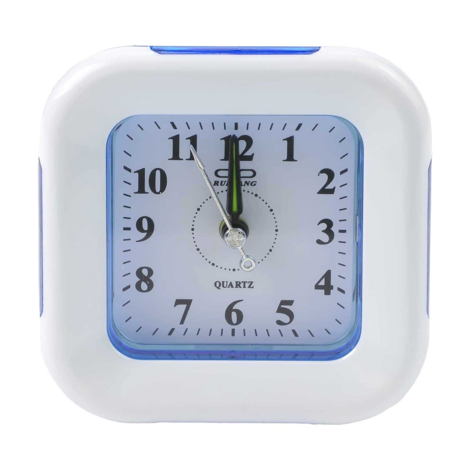 Analogue Silent Alarm Clocks Small Silent Non-Ticking Analog Quartz ...