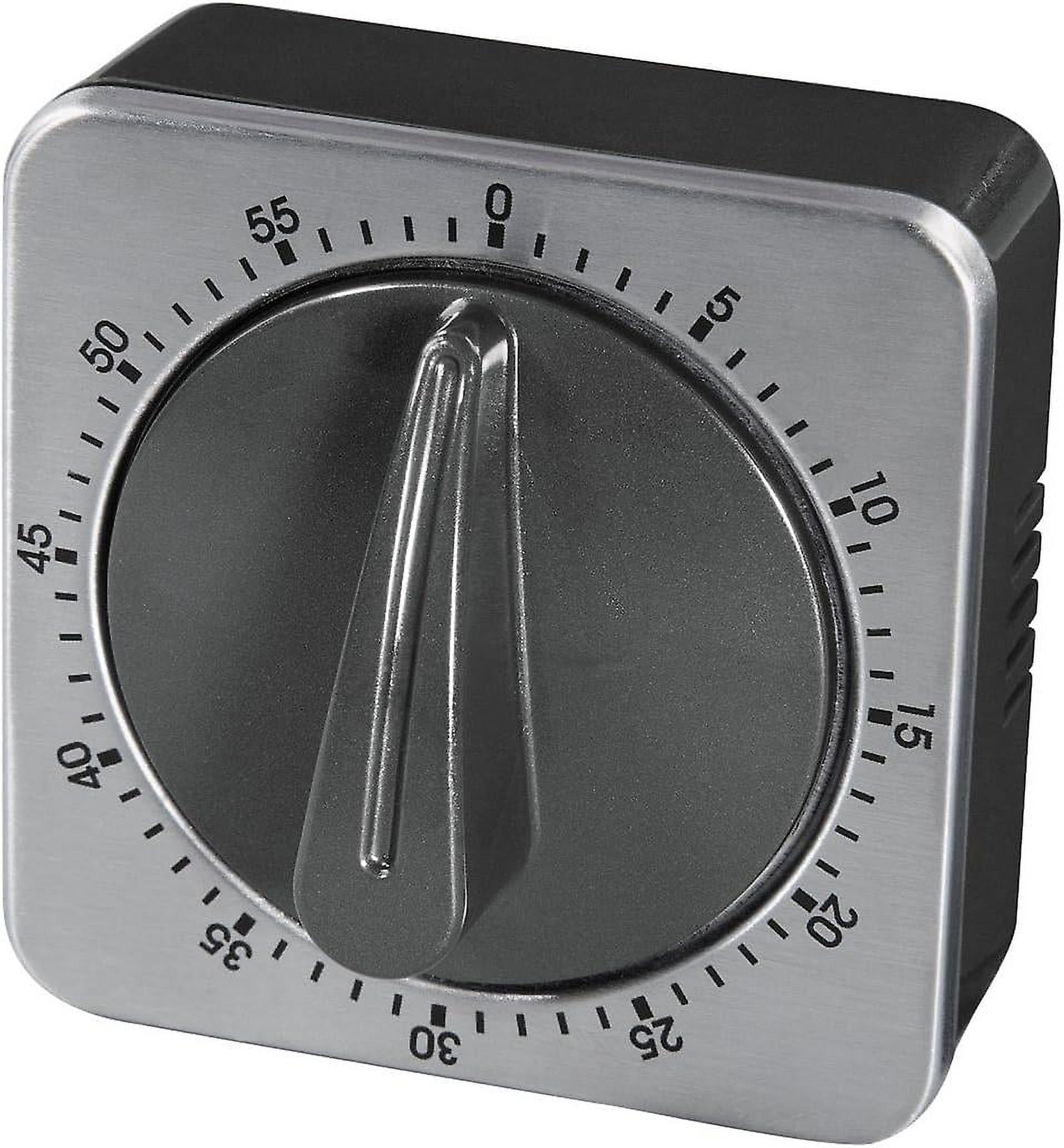 Analogue Timer With Timer Function, Egg Timer, Stainless Steel, Silver ...