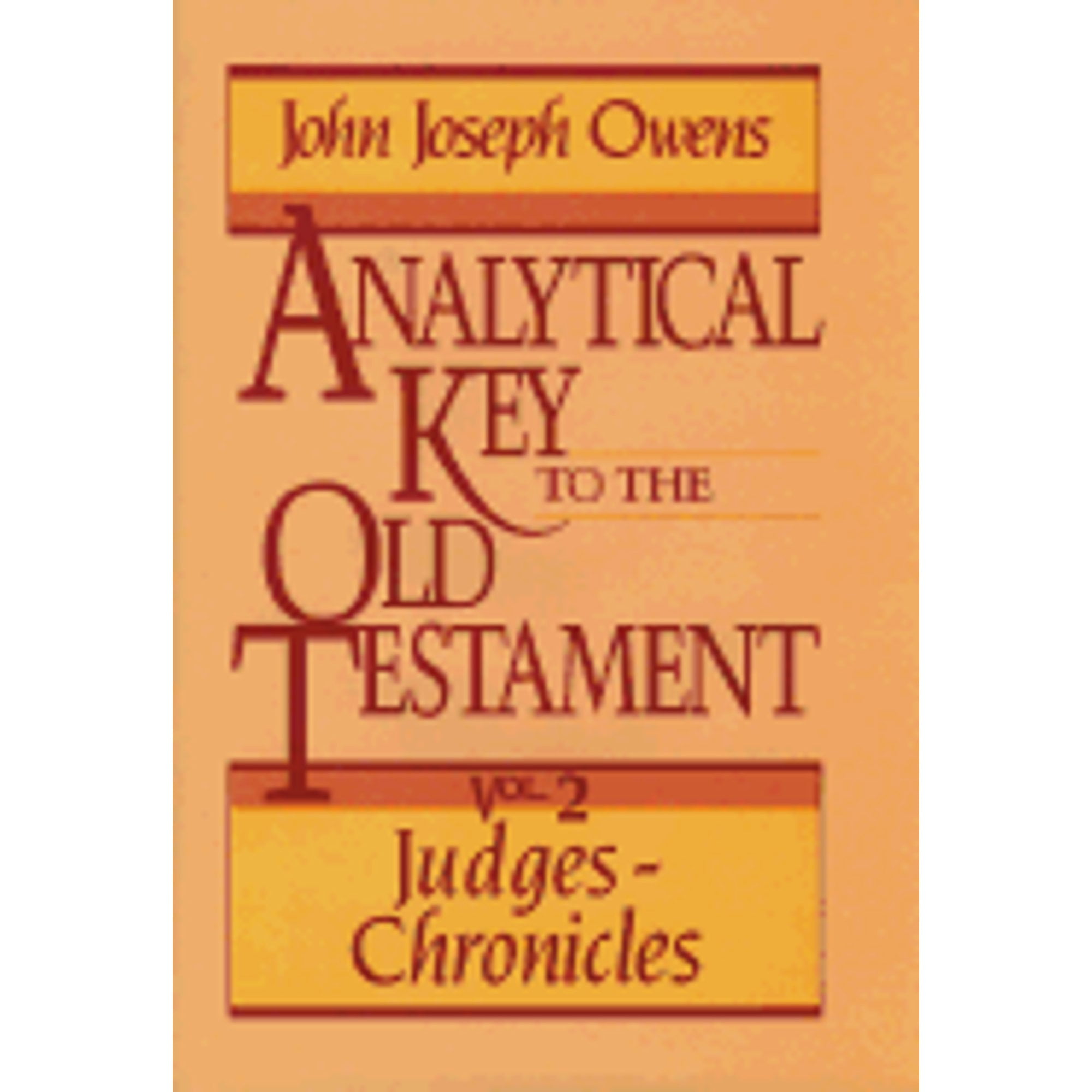 Pre-Owned Analytical Key to the Old Testament, Vol. 2: Judges 2 ...