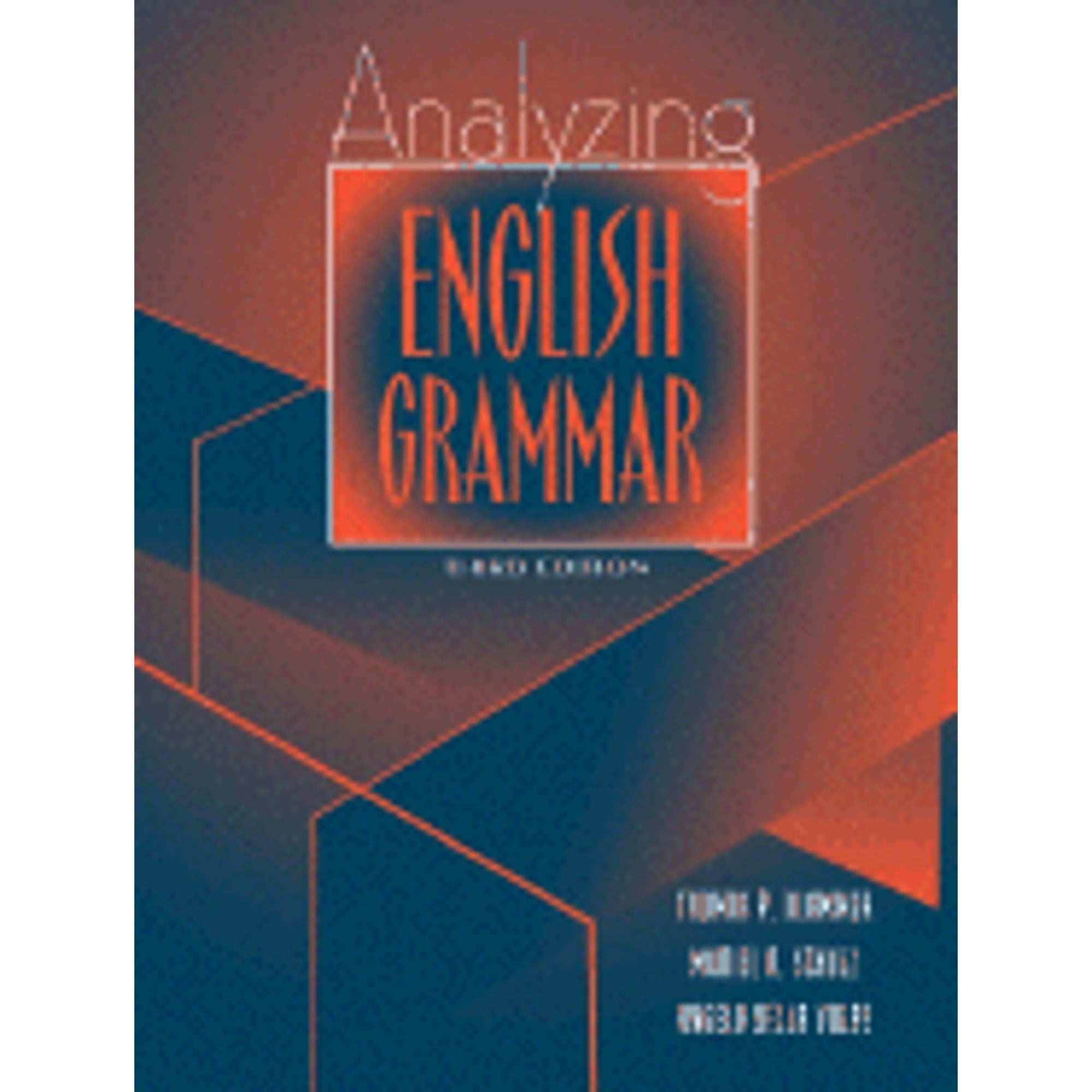 Analyzing English Grammar (Hardcover) by Dr. Muriel Schulz, Angela ...