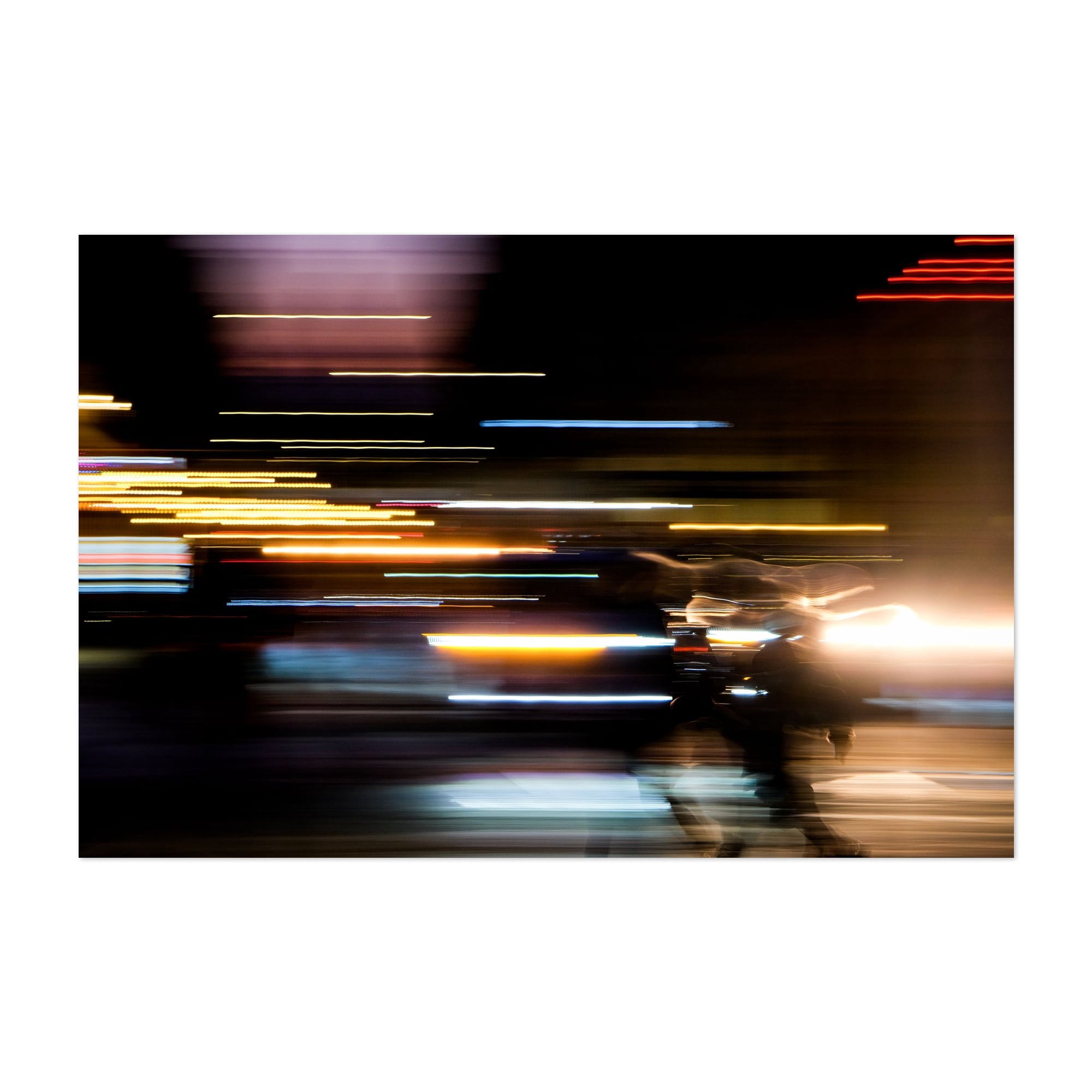 Anamorphic Light Streaks - Manhattan New York Photography Unframed Wall ...