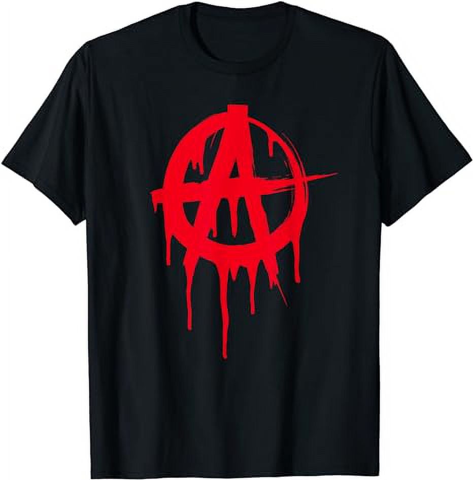 Anarchy Anarchist Sign Symbol Punk Rock T-Shirt - Walmart.com