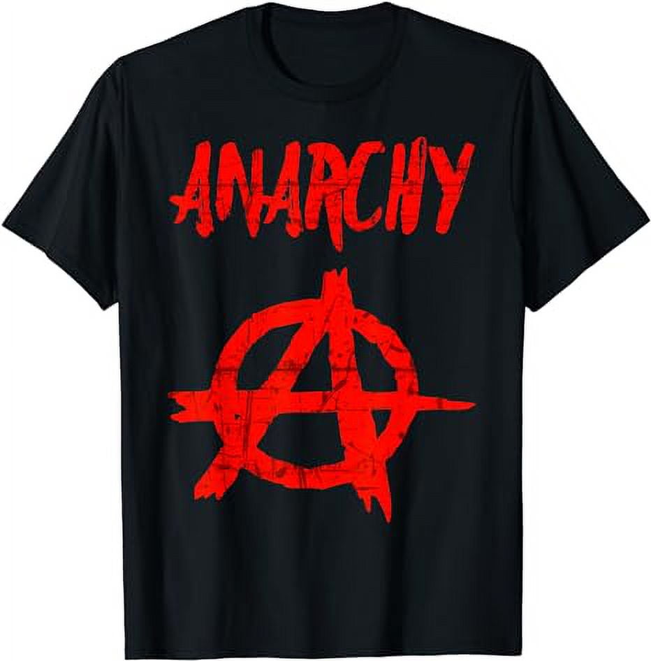 Anarchy Anarchist Symbol T-Shirt in red T-Shirt - Walmart.com