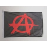 AZ FLAG Anarchy Black and red Boat Flag 12x18 in Mesh Polyester ...