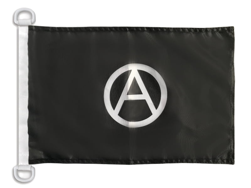 AZ FLAG Anarchy Boat Flag 12 x 18 in Mesh Polyester Plastic Rings 45 x ...