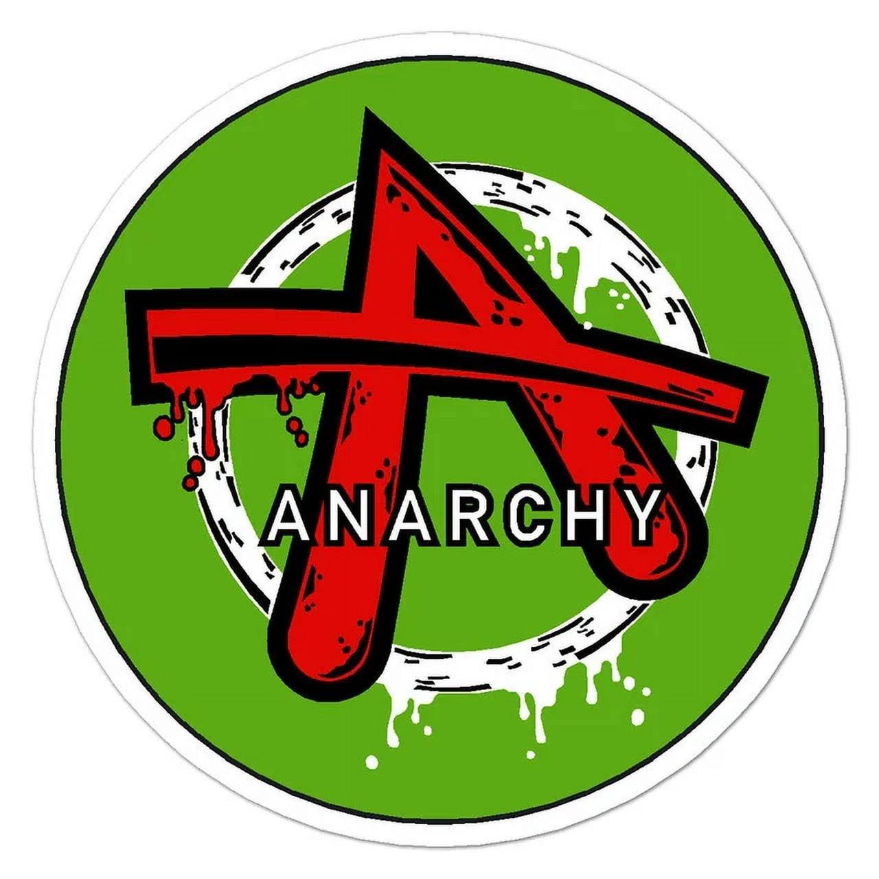 Anarchy Sticker Indoor Outdoor Phone Decal Water Bottle Stickers Car ...