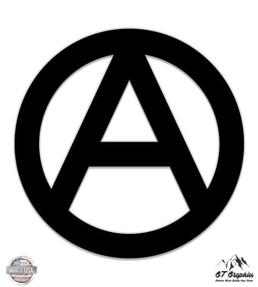 Anarchy Symbol - 3" Vinyl Sticker - For Car Laptop I-Pad Phone Helmet ...