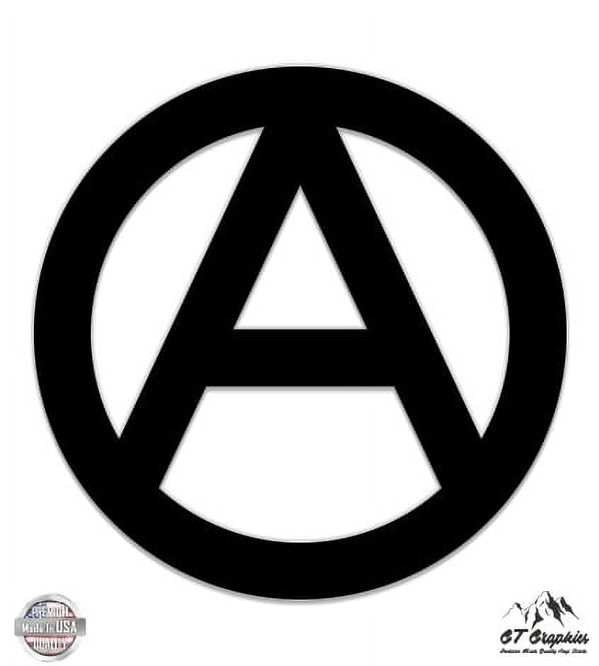 Anarchy Symbol - 8" Vinyl Sticker - For Car Laptop I-Pad - Waterproof ...