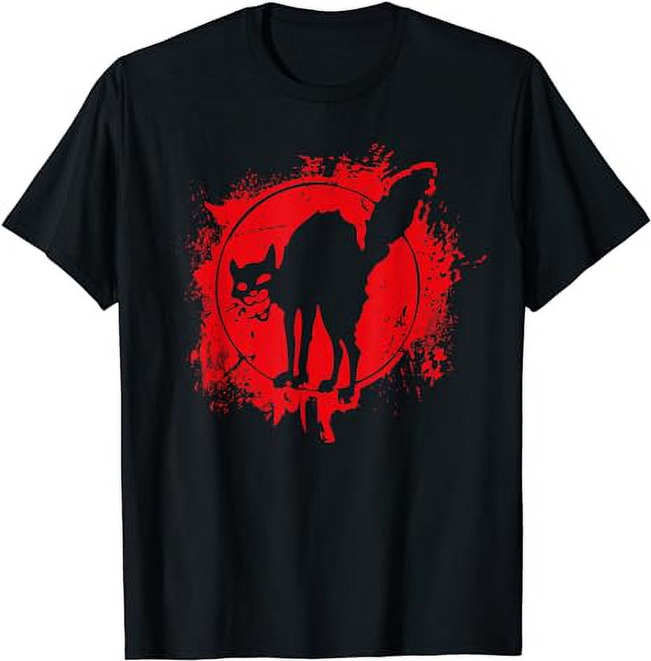 Anarchy Symbol Black Cat Revolution T-shirt - Walmart.com
