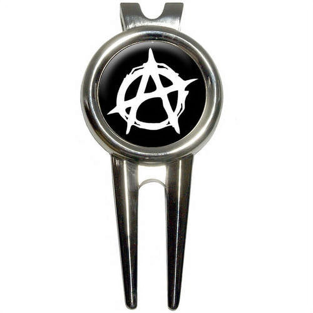 Anarchy Symbol Golf Divot Repair Tool and Ball Marker - Walmart.com