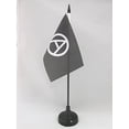 Anarchy Table Flag 4'' x 6'' plastic stick and base - Walmart.com