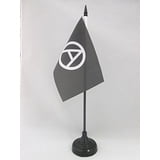 Anarchy Table Flag 4'' x 6'' plastic stick and base - Walmart.com