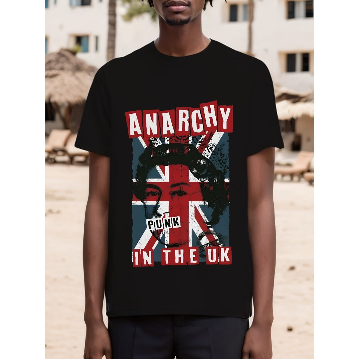 Anarchy in the UK Punk Music Rock Mens Cotton T-Shirt Tee - Walmart.com