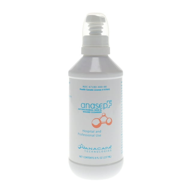 Anasept-Antimicrobial Skin and Wound Cleanser, 8 oz. Bottle with Finger ...