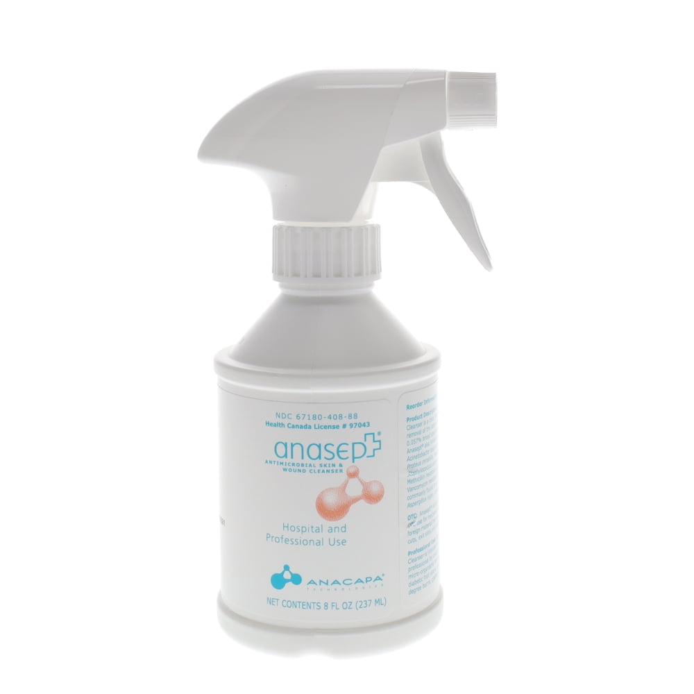 Anasept-Antimicrobial Skin and Wound Cleanser, 8 oz. Bottle with ...