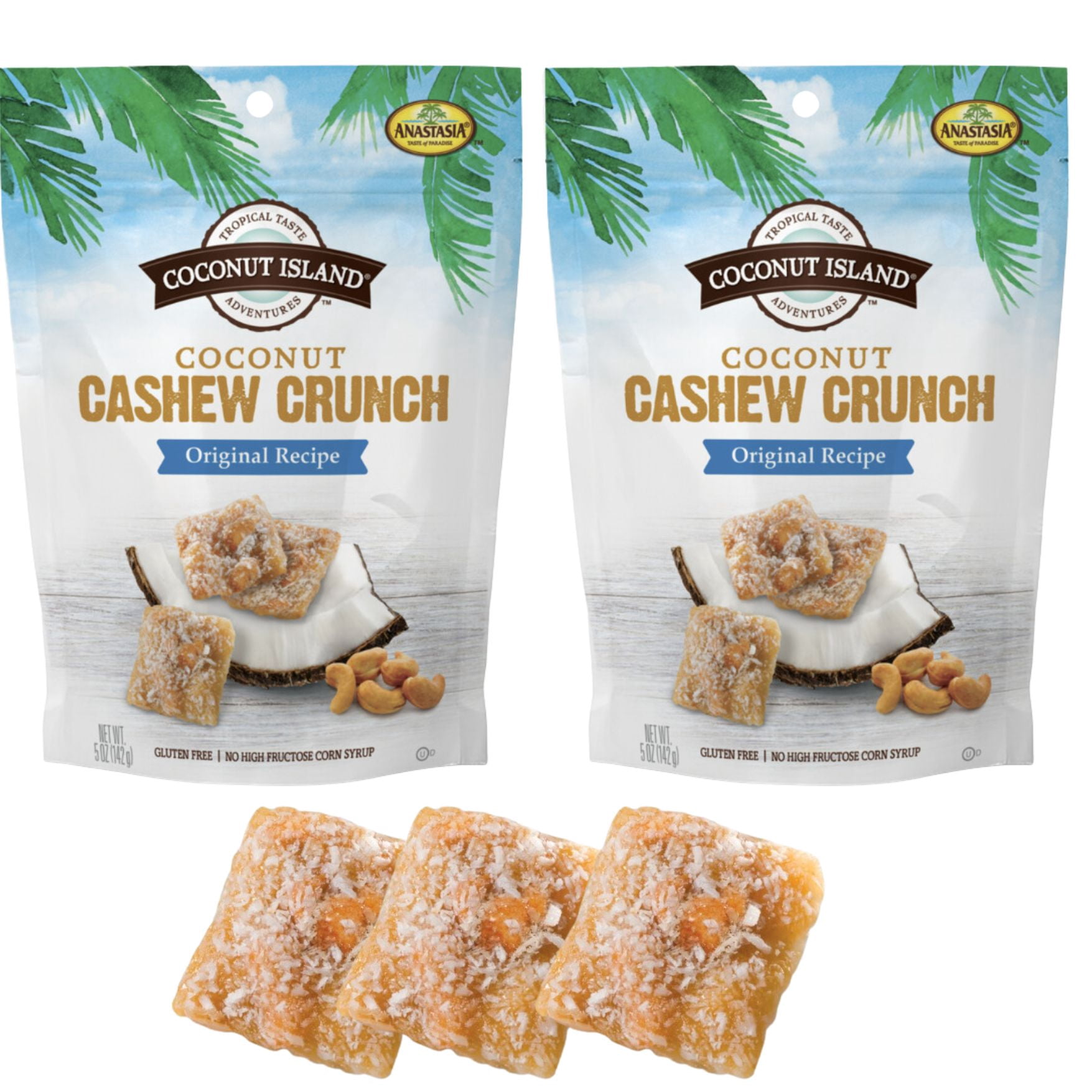 Anastasia Coconut Cashew Crunch Original Recipe 5oz, 2Pack - Walmart.com