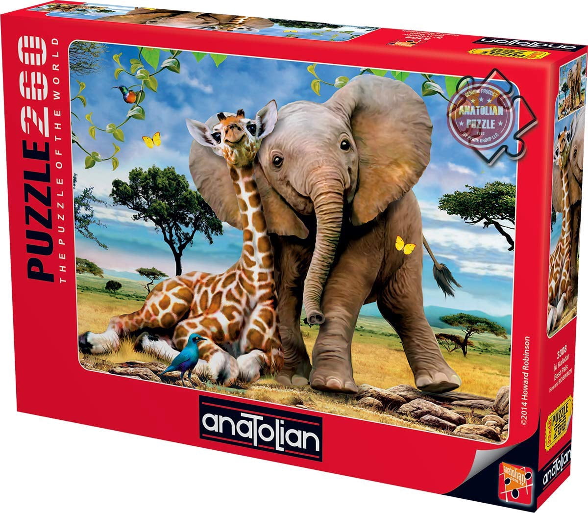 Anatolian Best Pals Jigsaw Puzzle (260 Piece), Multicolor (PER3308 ...
