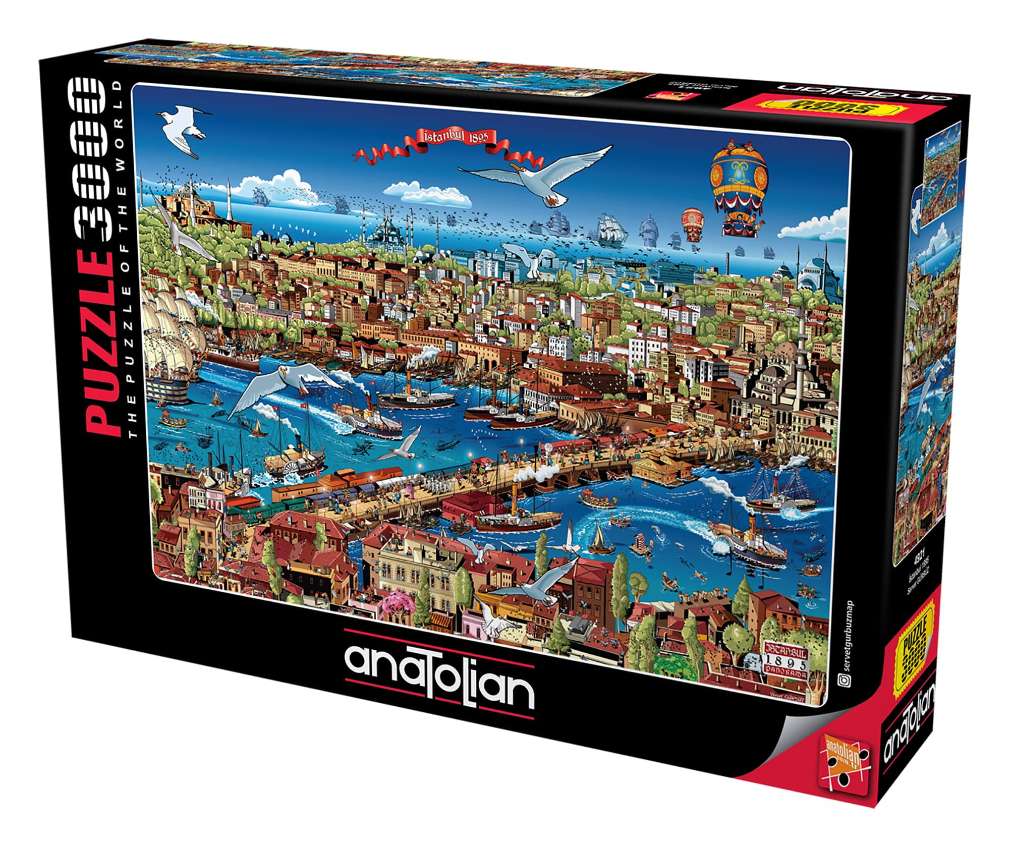 Anatolian Puzzle - Istanbul 1895, 3000 Piece Jigsaw Puzzle, 4921 ...