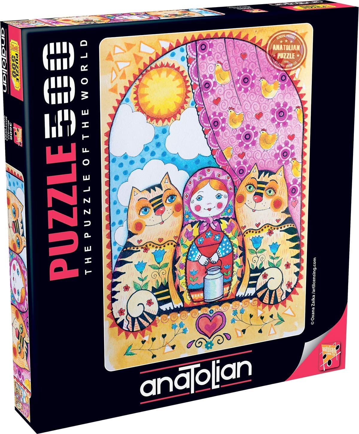 Anatolian Puzzle - Matryoshka, 500 Pieces Jigsaw Puzzle, 3606, Brown/A ...