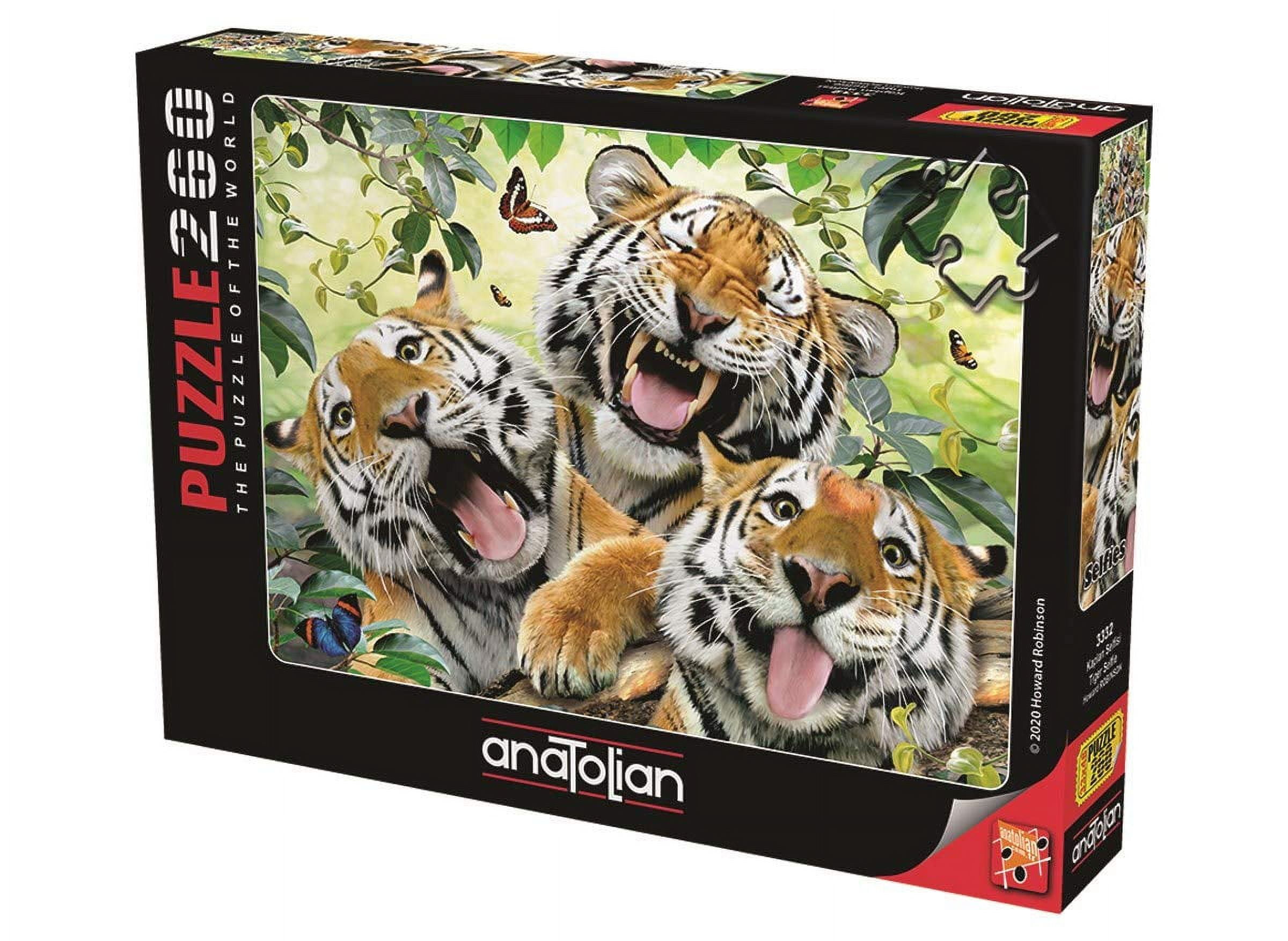 Anatolian Puzzle - Tiger Selfie - 260 Piece Jigsaw Puzzle #3332, Multicolor - Walmart.com