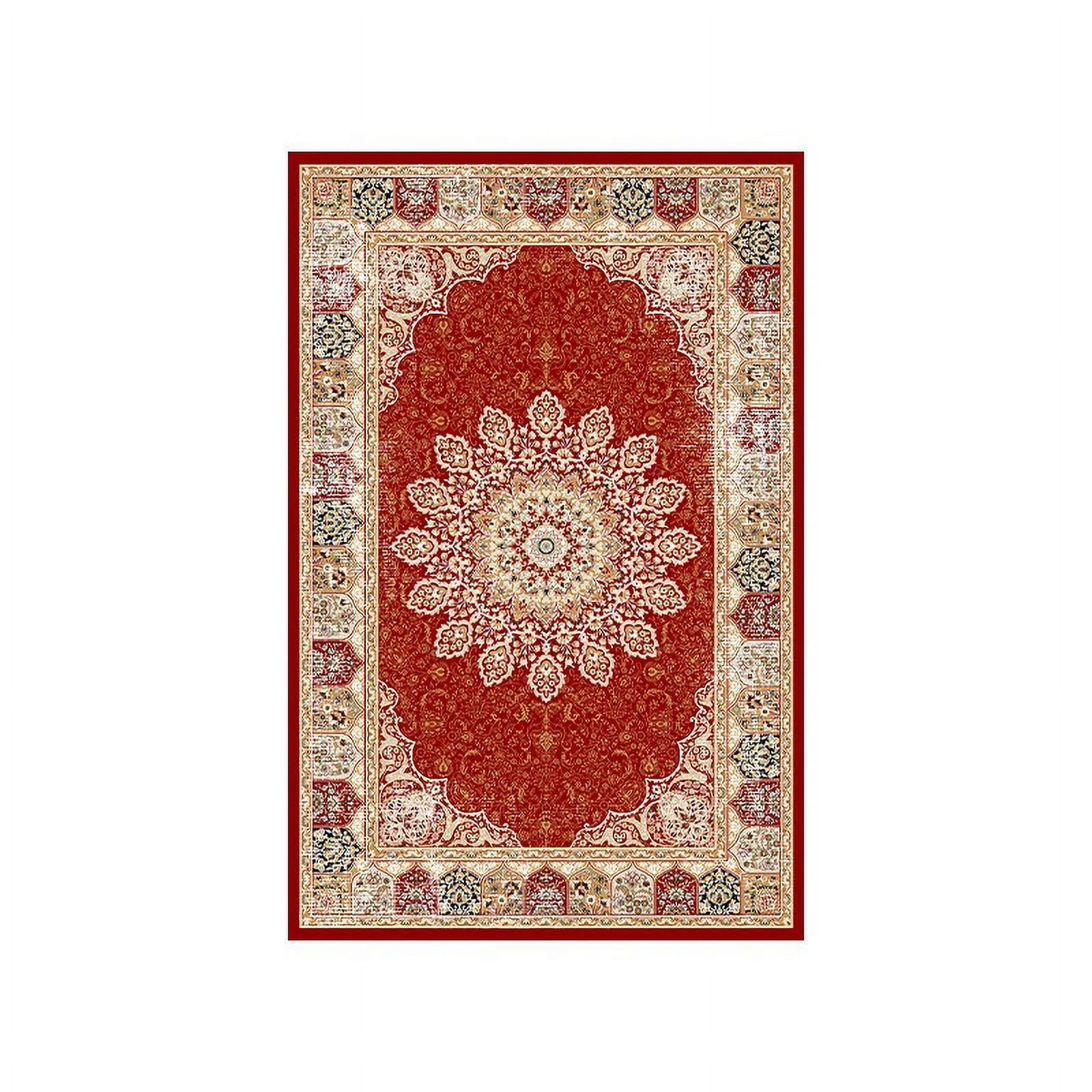 Anatolian Red Area Rug Ethnic Print Turkish Kilim Vintage Carpet ...