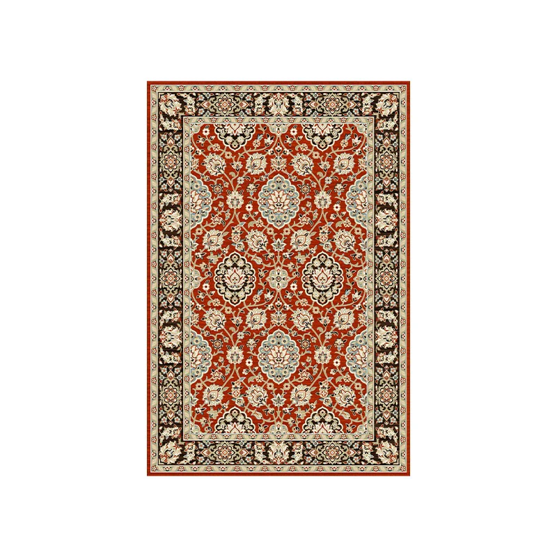 Anatolian Red Area Rug Ethnic Print Turkish Kilim Vintage Carpet ...