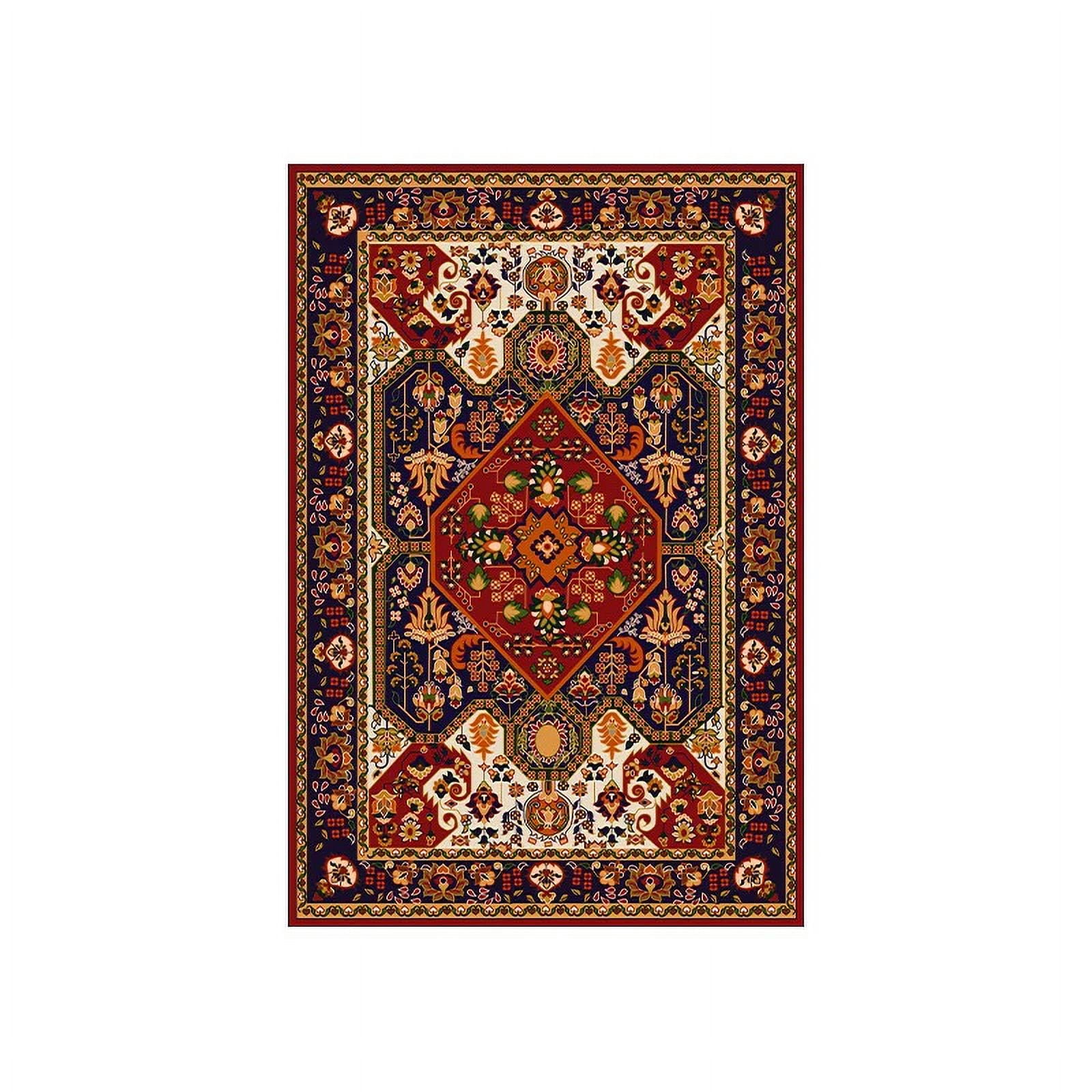 Anatolian Red Area Rug Ethnic Print Turkish Kilim Vintage Carpet ...