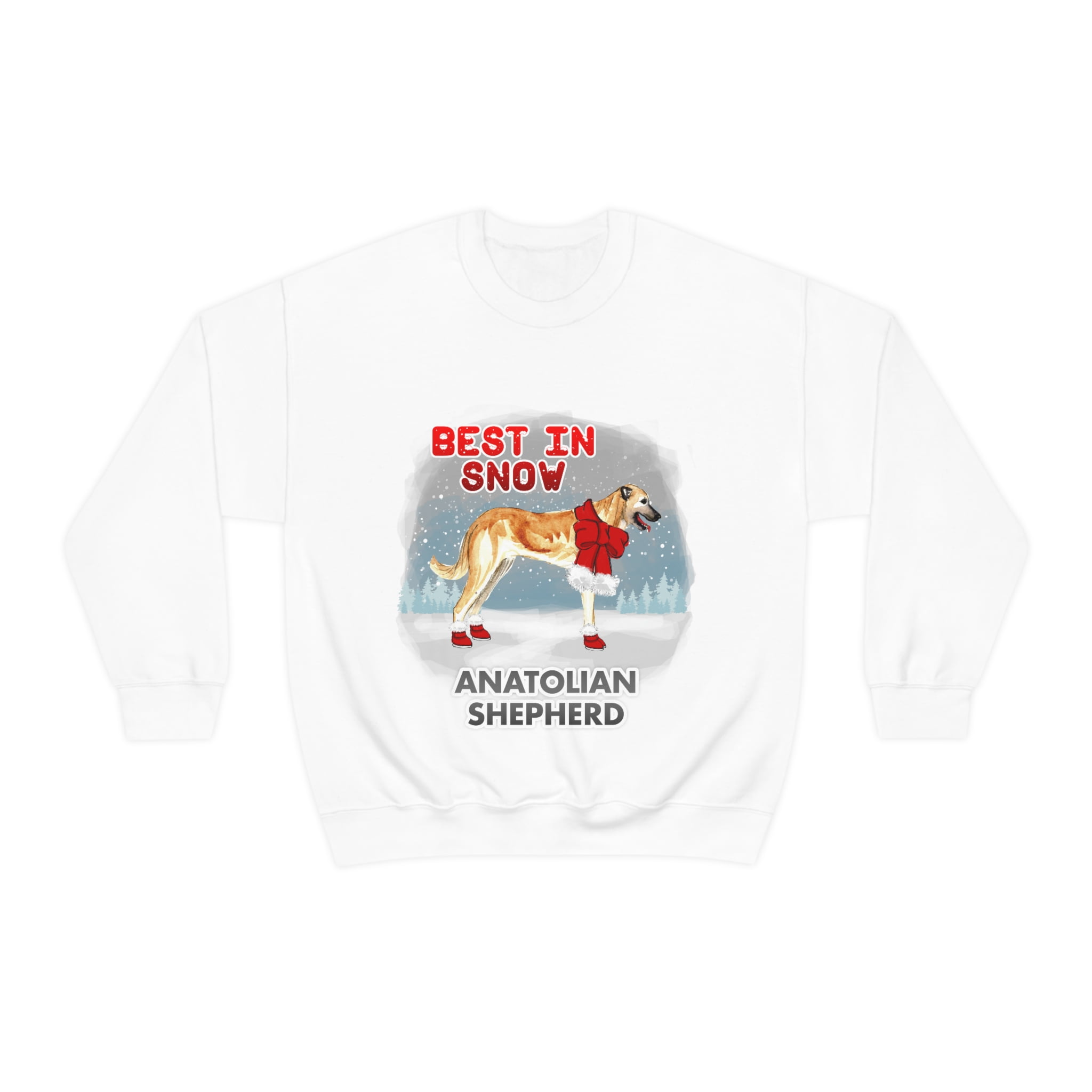 Anatolian Shepherd Best In Snow Heavy Blend™ Crewneck Sweatshirt ...