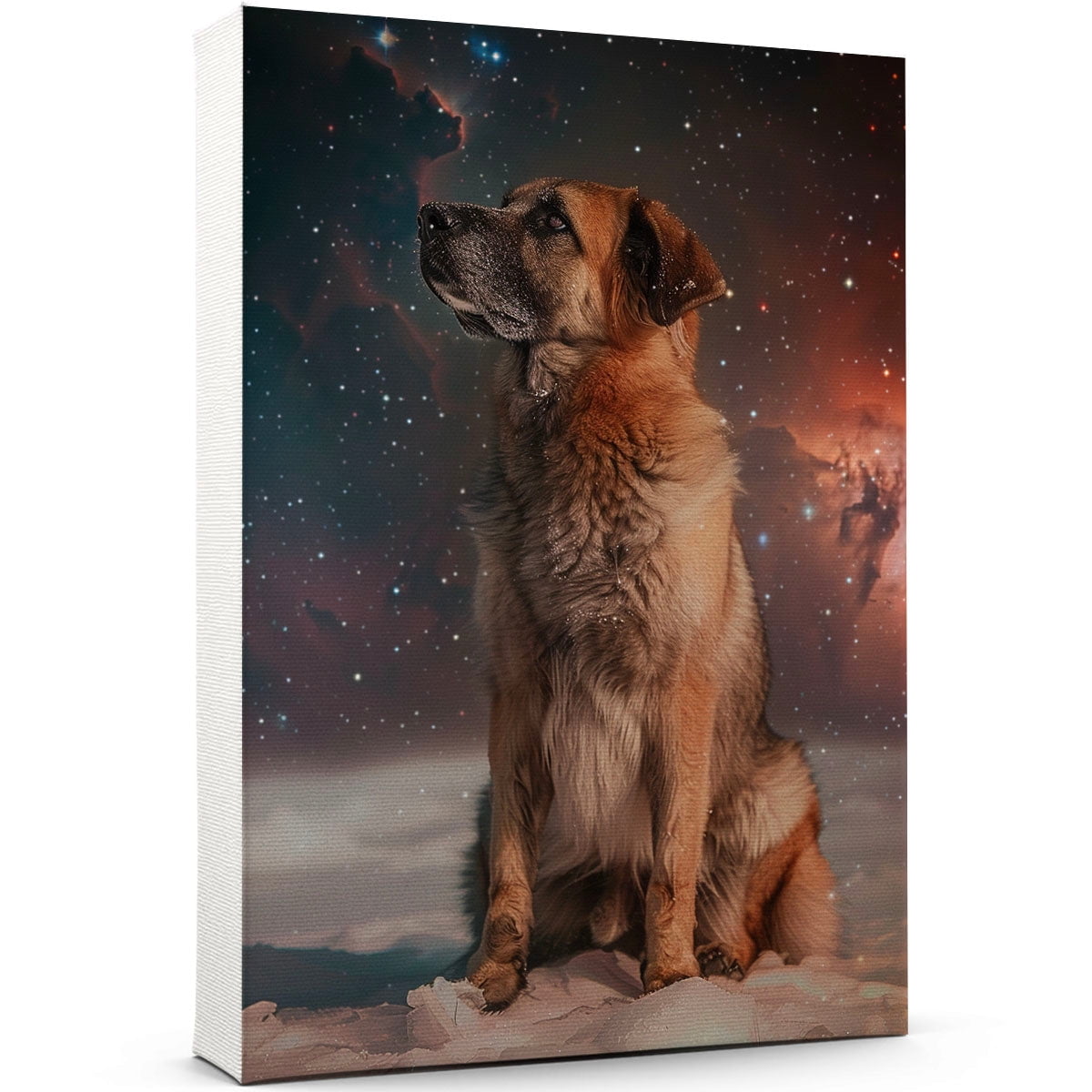 Anatolian Shepherd Dog Art Starry Night-Inspired - Contemporary ...