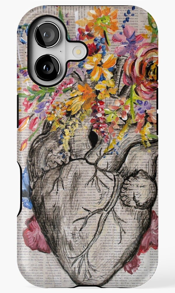 Anatomical Heart Blooming Floral Medical Art Phone Case for iPhone 11 ...