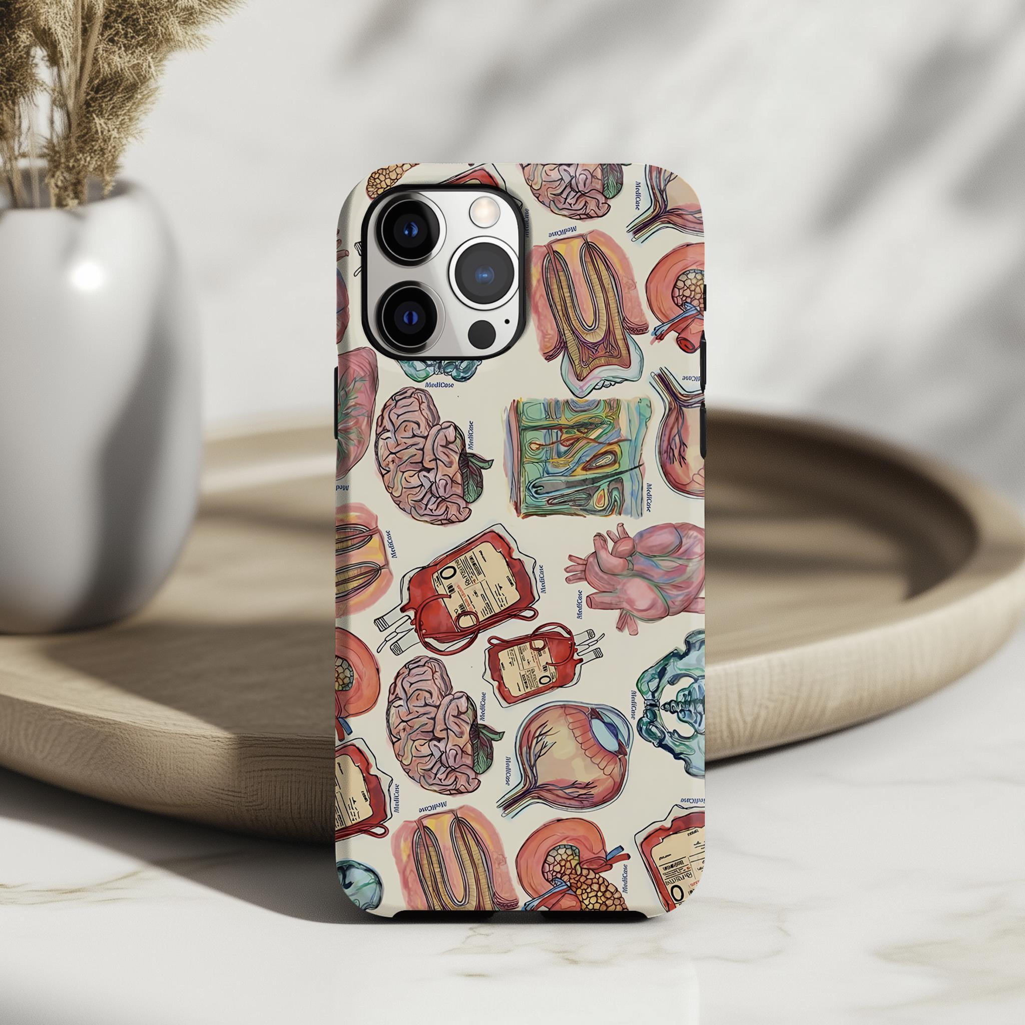 Anatomical Organ Collage Medical Science Biology Art Case for iPhone 17 ...