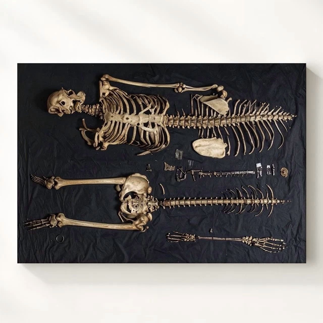 Anatomical Skeleton Display Posterforensic Archaeology Wall Art Gift ...