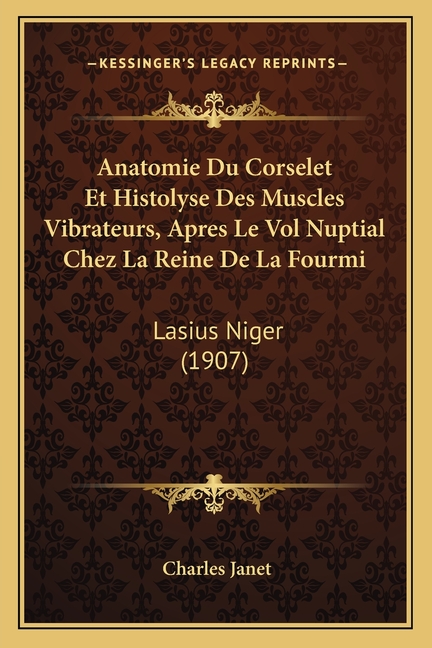 Anatomie Du Corselet Et Histolyse Des Muscles Vibrateurs, Apres Le Vol ...
