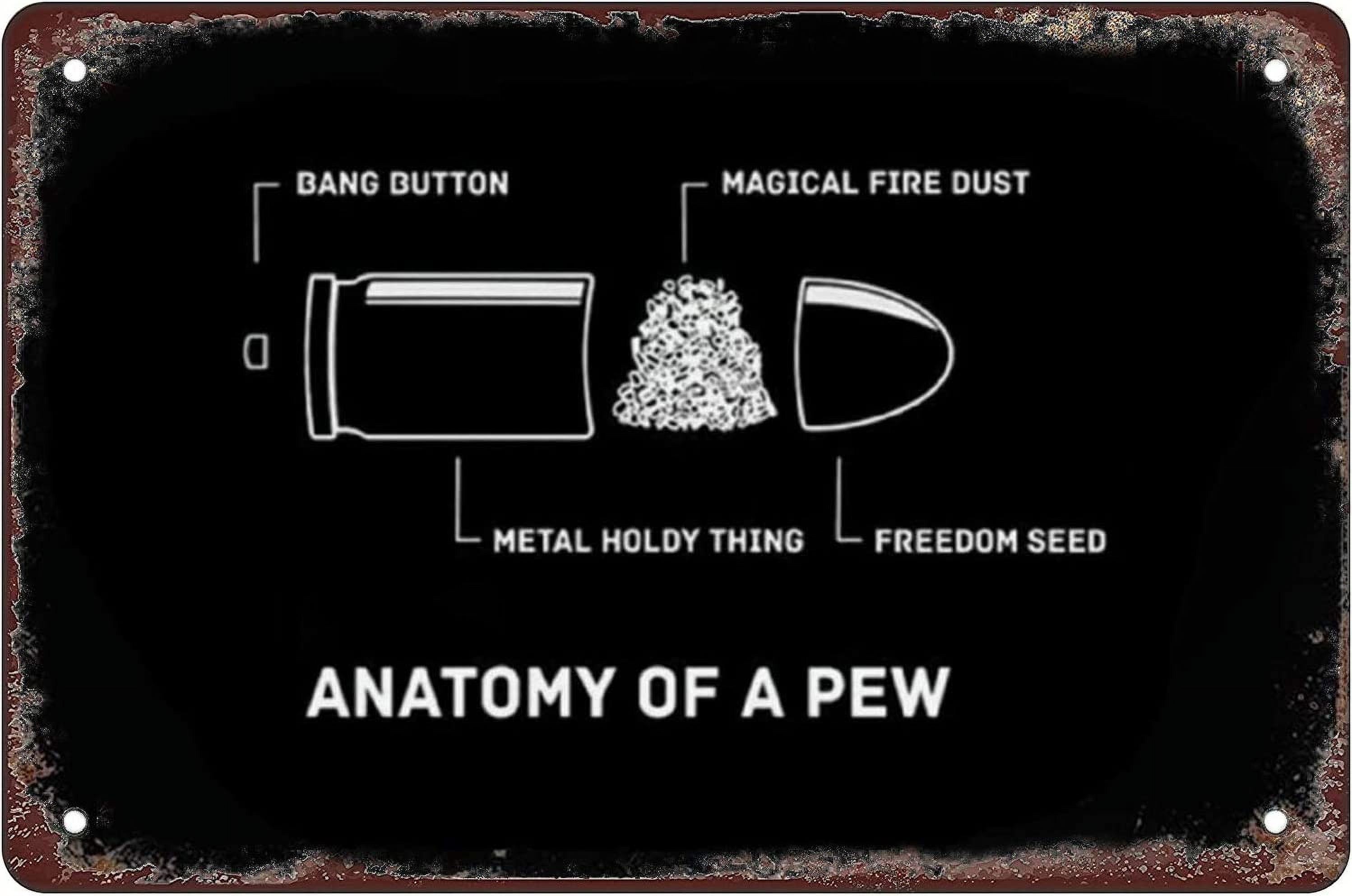 Anatomy of A Pew Metal Tin Signs-Metal Tin Exquisite Wall Art Decor ...