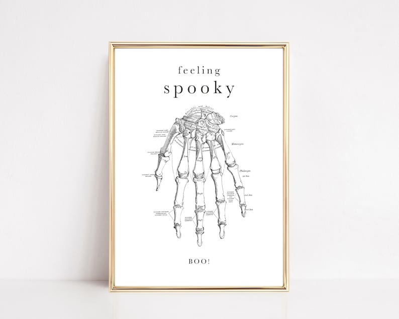 Anatomy Art | Halloween Home Decor | Anatomy Poster | Spooky Decor ...
