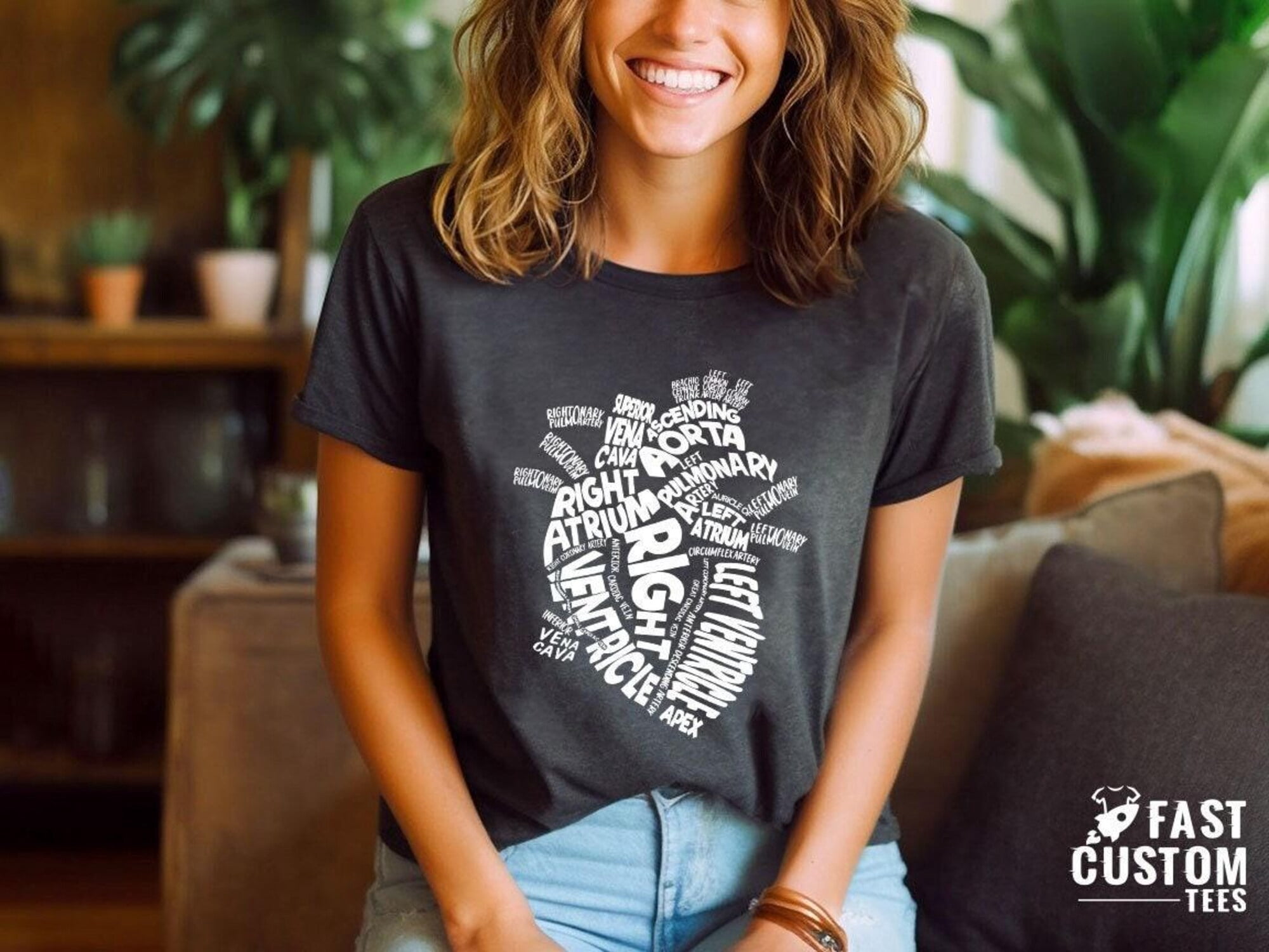 Anatomy Heart TShirt Medical Professional Shirt Gift For Cardiac Nurse ...