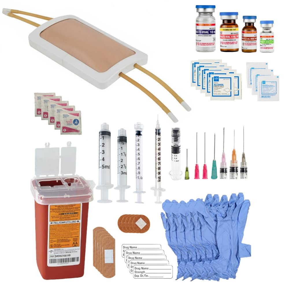Anatomy Lab Venipuncture Practice Kit with Wearable Simulation Arm Pad ...