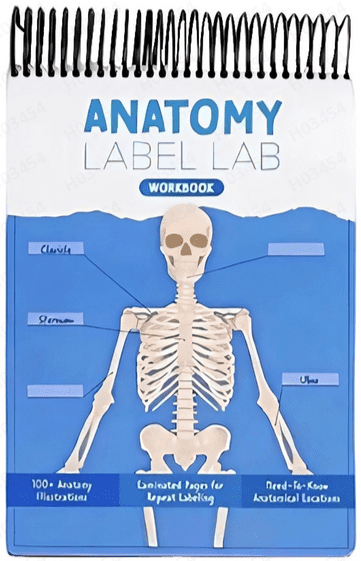 Anatomy Label Lab Workbook - Dry Erase Notebook for Nursing Students ...