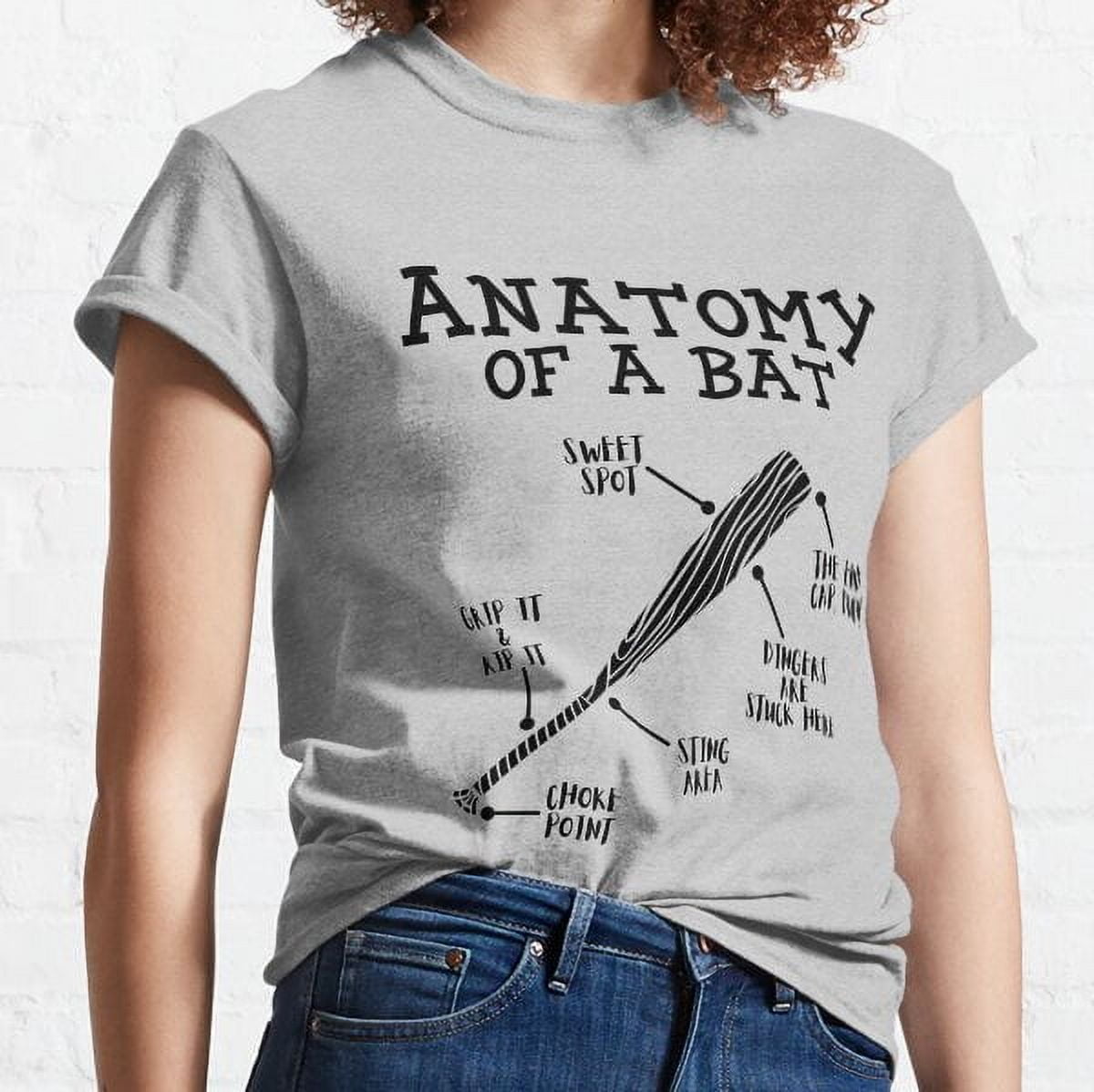 Anatomy Of A Bat Baseball Player Boys Baseball Gear Classic T-shirt ...