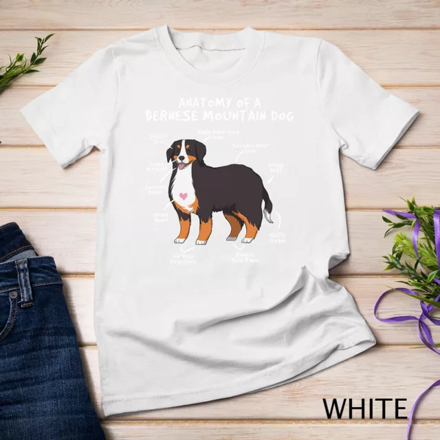 Anatomy Of A Bernese Mountain Dog Puppy Gift Unisex S-5XL T-Shirt ...