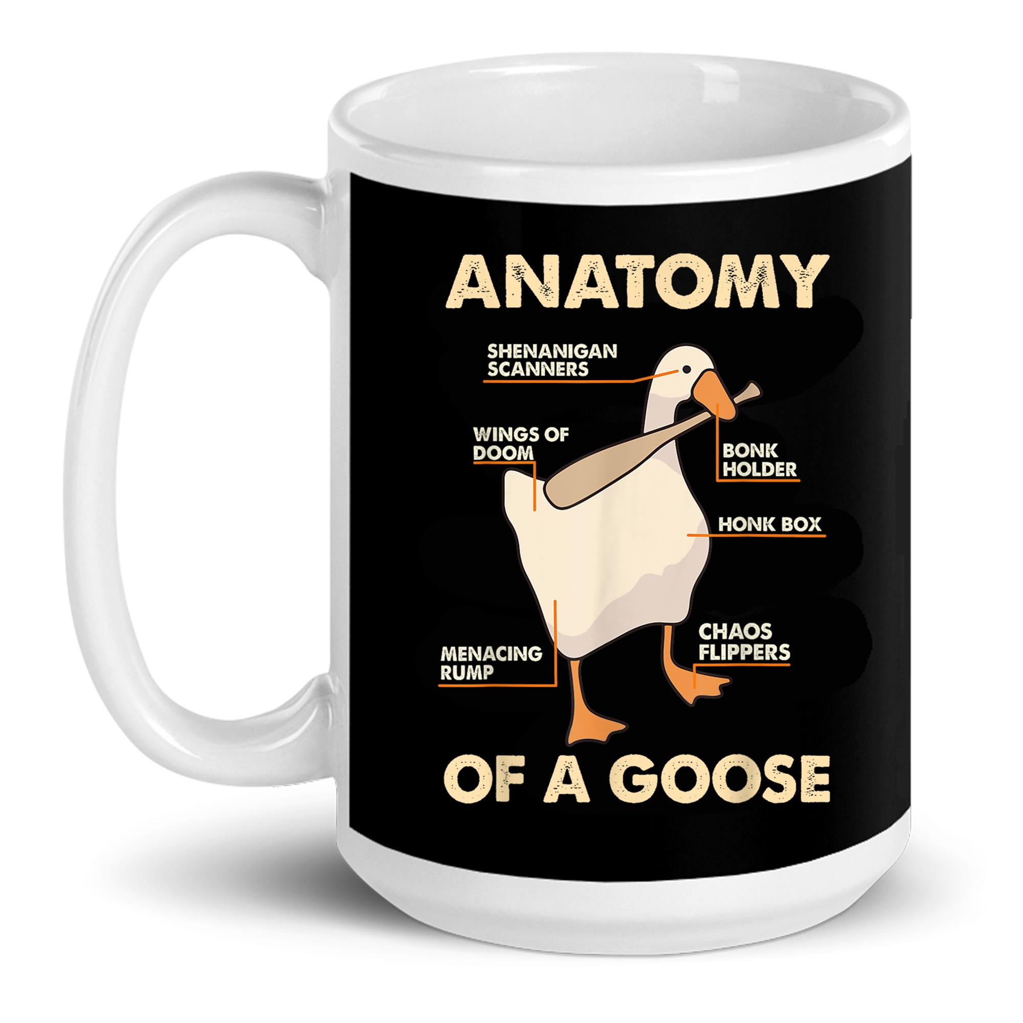 Anatomy Of A Goose Funny Meme Animal Geese Lover Honk Bonk Gift Ceramic ...