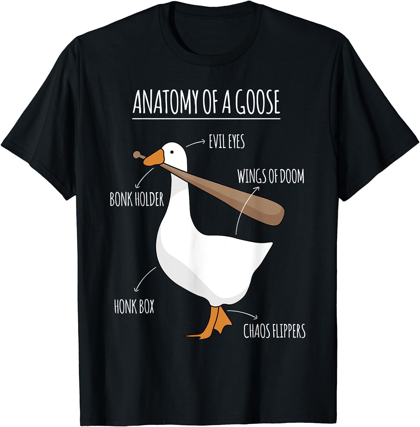 Anatomy Of A Goose Meme T-Shirt - Walmart.com
