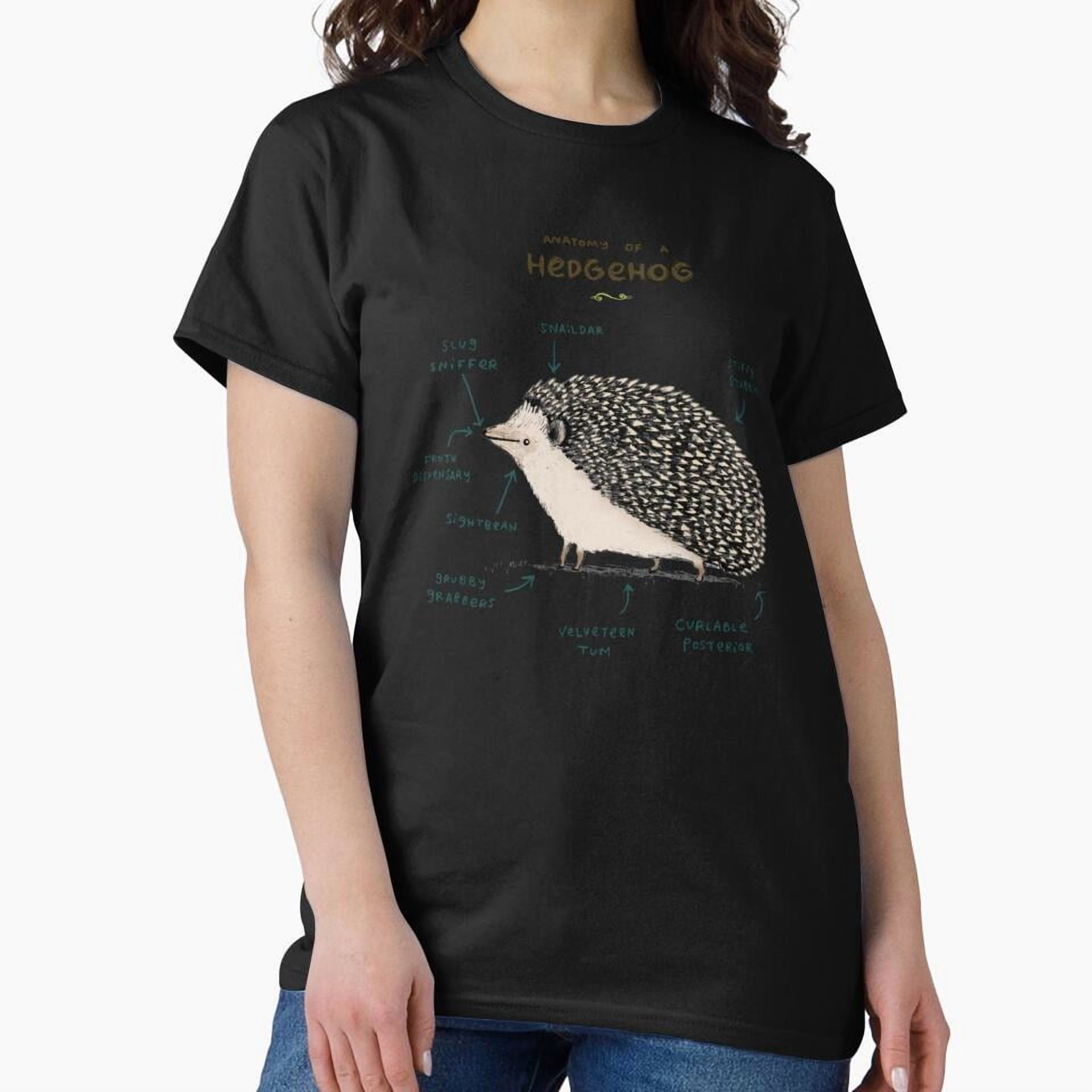 Anatomy Of A Hedgehog Funny Animal H2899 T-Shirt, for Men and Women, Up ...