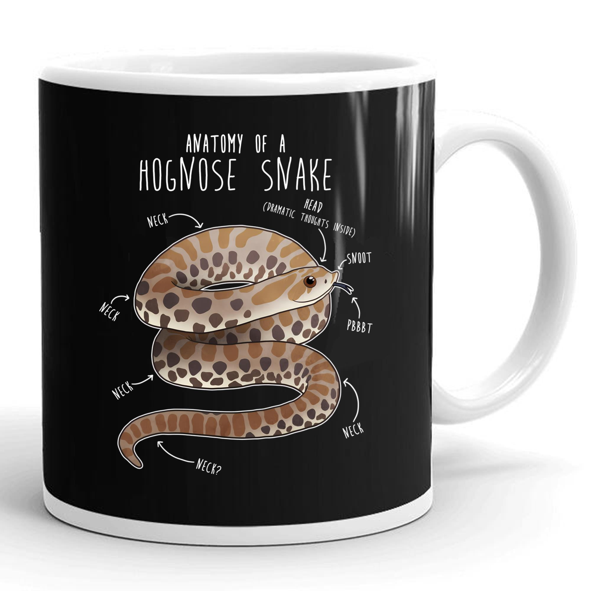 Anatomy Of A Hognose Snake Funny Pet Reptile Animal Lover Gift Ceramic Mug 11oz (White;11oz ...