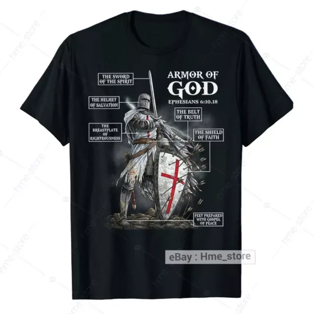 Anatomy Of A Knight Templar T-Shirt Armor Of God Christian Warrior Crusader Tee - Walmart.com