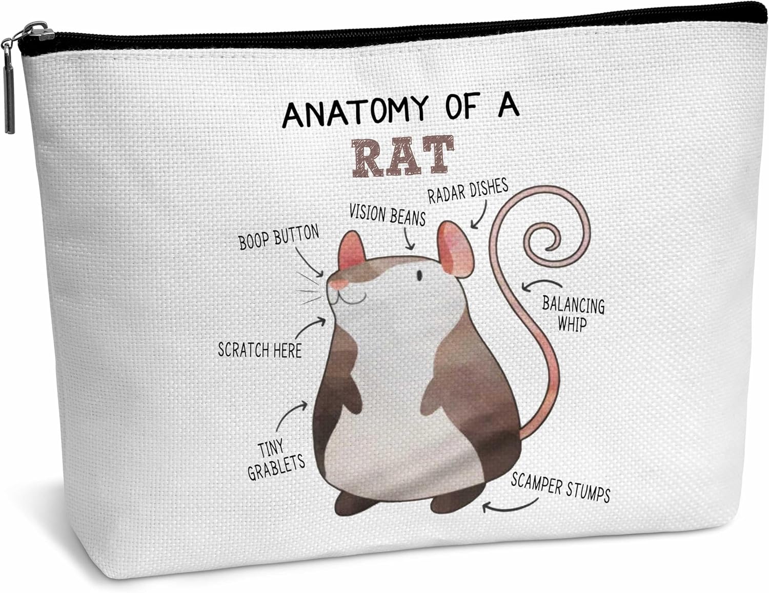 Anatomy Of A Rat Makeup Bag Mouse Makeup Bag Travel Bag-A09 - Walmart.com
