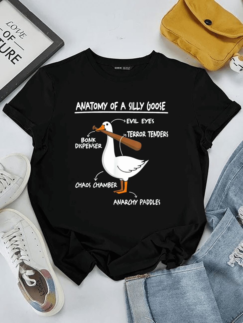 Anatomy Of A Silly Goose Funny Bird Lover Humor Gift up to Size 5XL ...